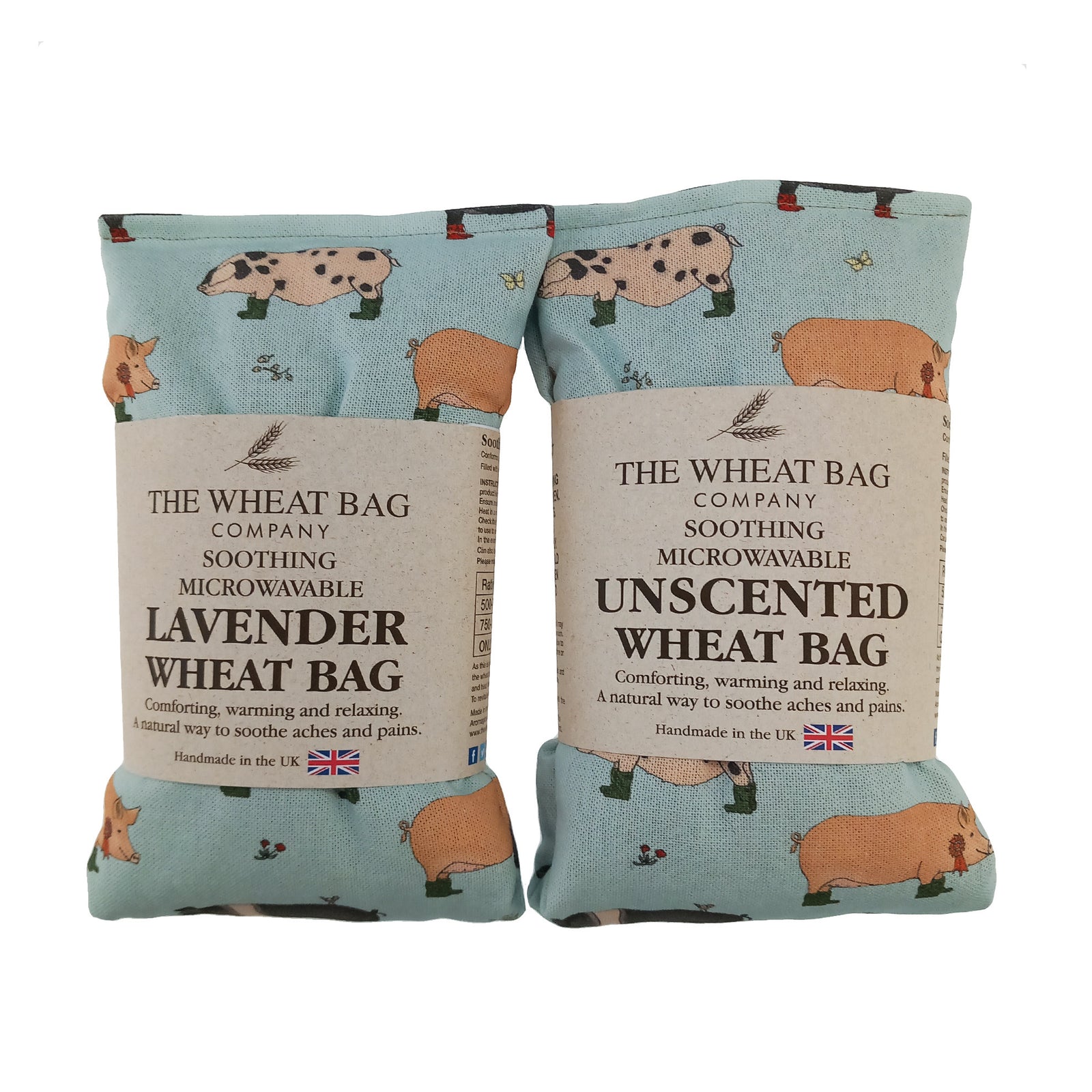 Alfie Aqua Cotton Wheat Bag | 100% Wheat or Lavender filled