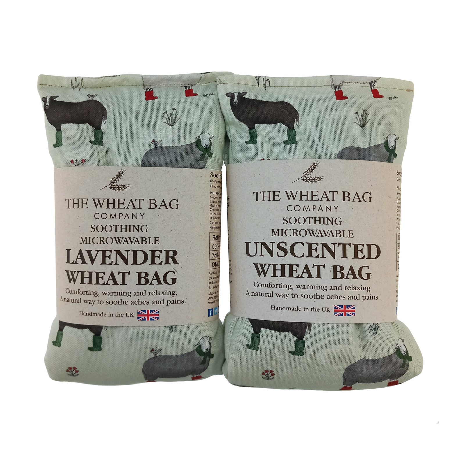 Alfie Aqua Cotton Wheat Bag | 100% Wheat or Lavender filled