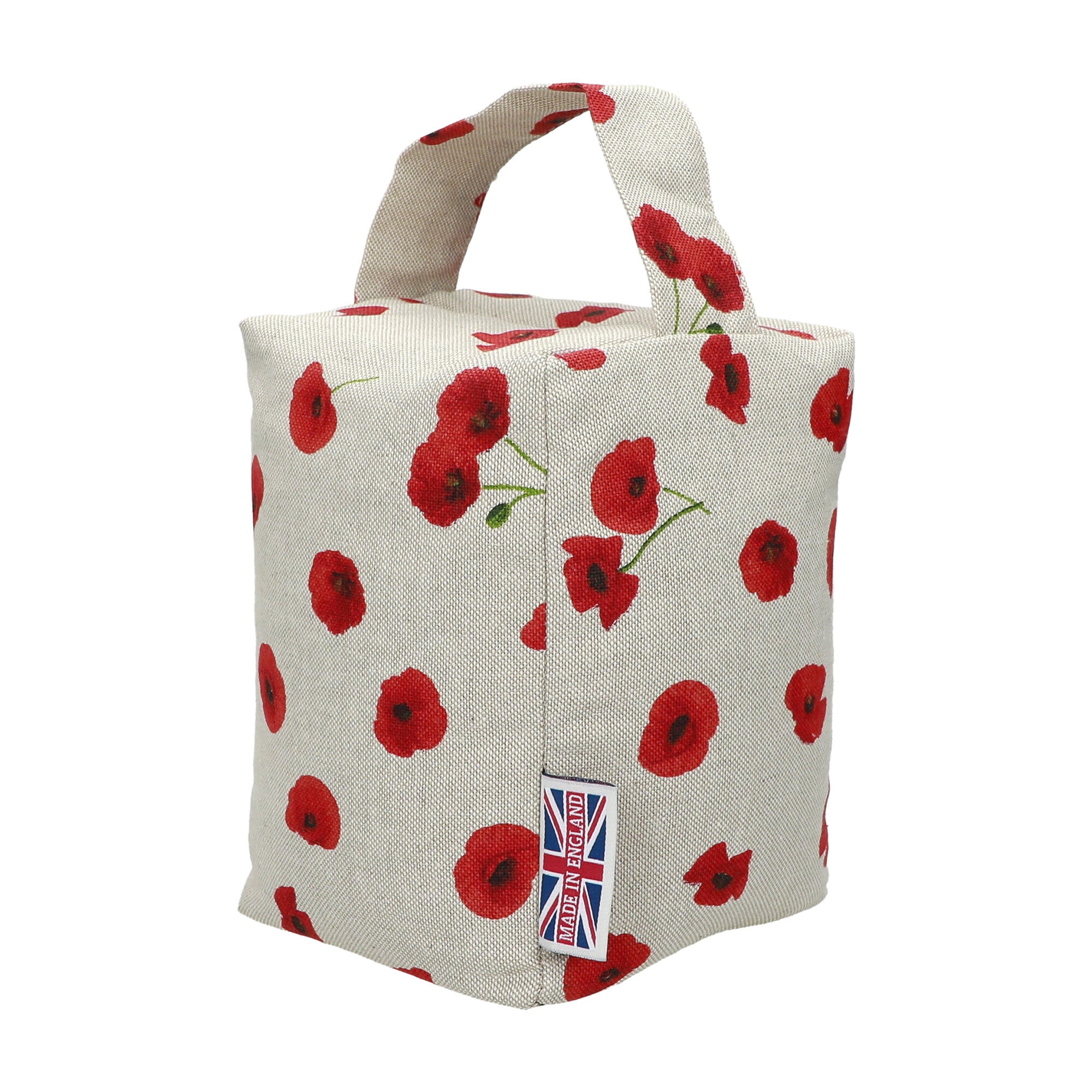 Door Stop Poppy|Weighted with cleaned English Wheat